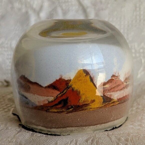 Artisan | Accents | Vintage Painted Desert Sand Paperweight Handmade By ...